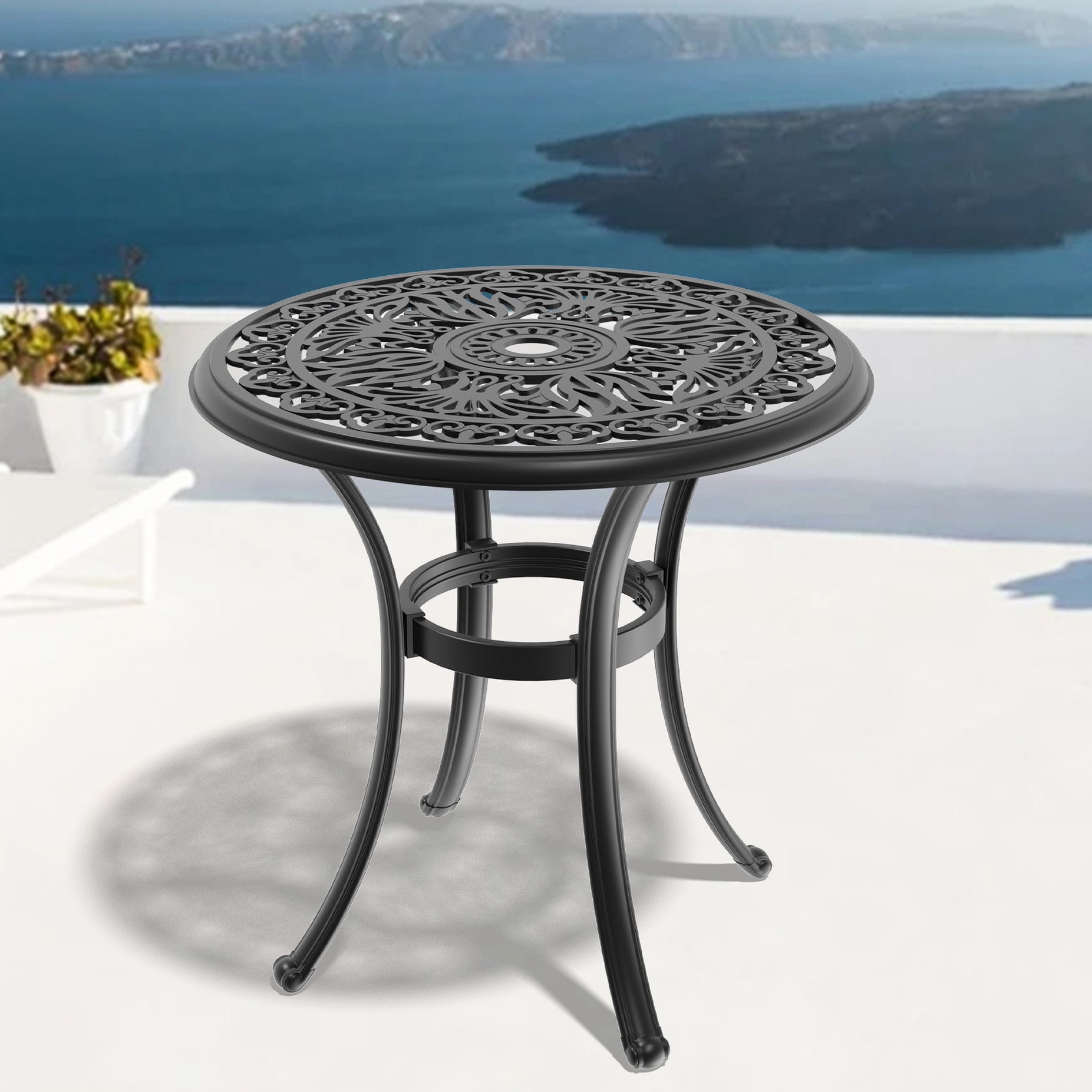 Aluminum Patio Dining Table+Weather-Resistant Coating"-"All-Weather ...