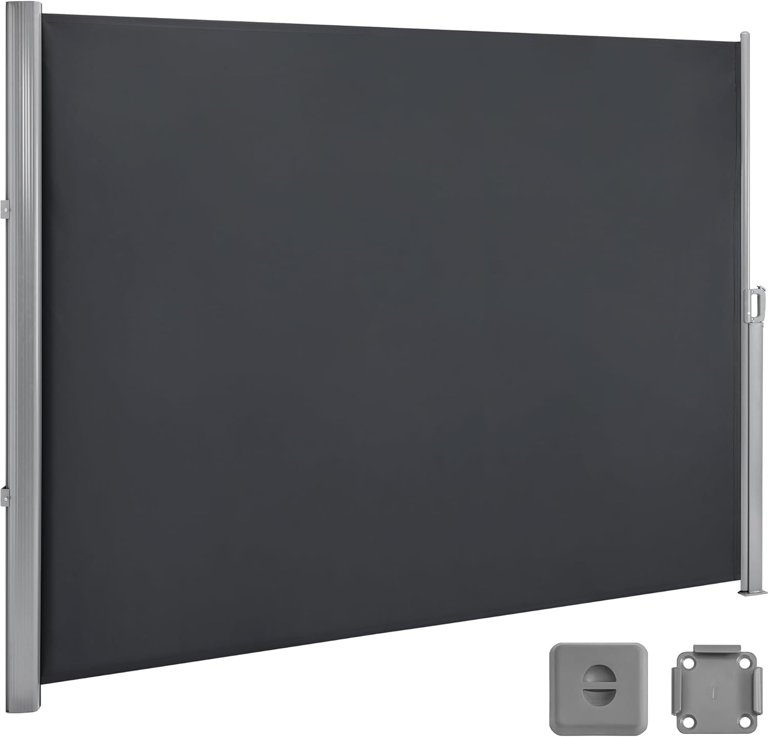 Aluminum Patio Retractable Side Awning, Fully Assembled Waterproof ...