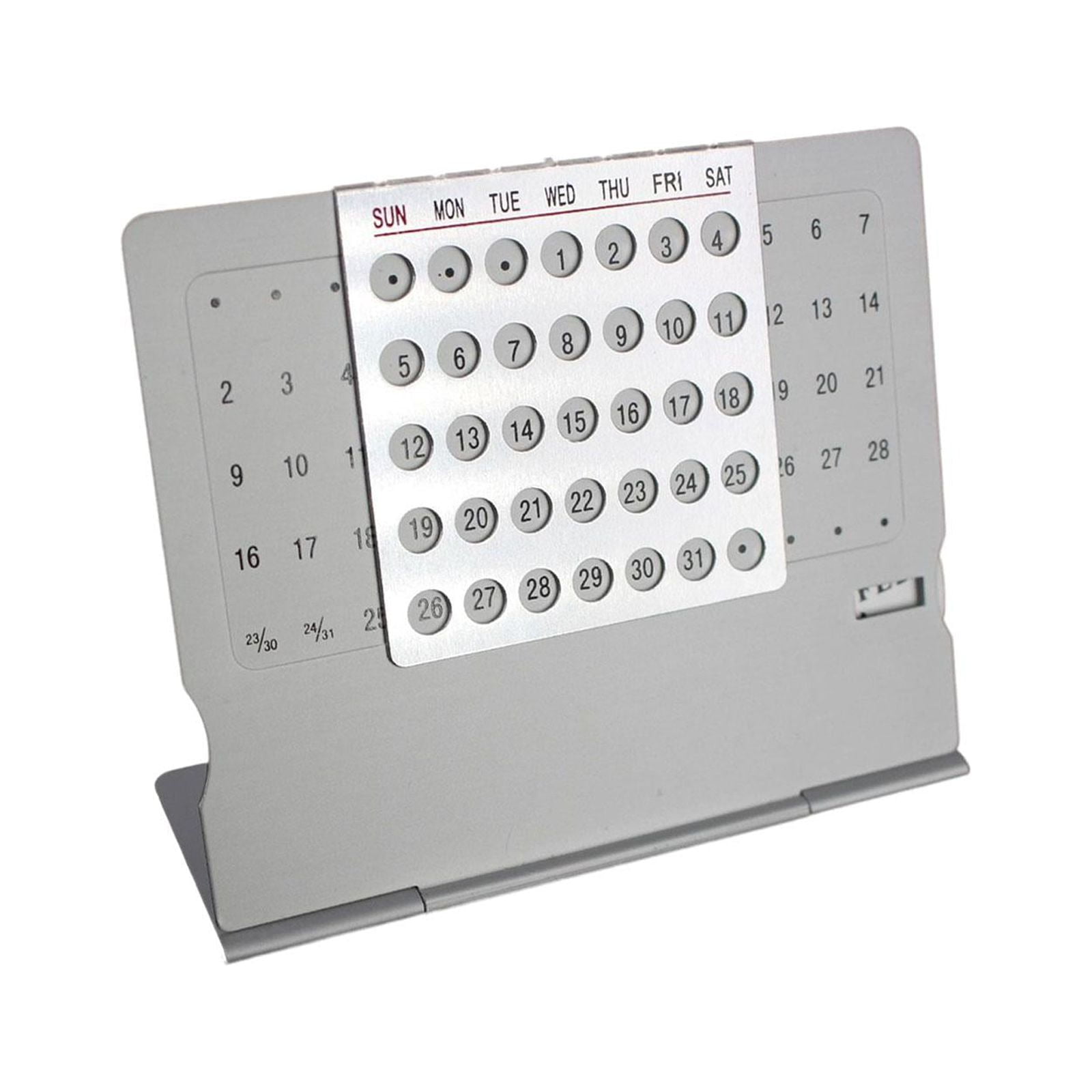 Aluminum Perpetual Calendar Date Planner Adjustable Business Supplies ...