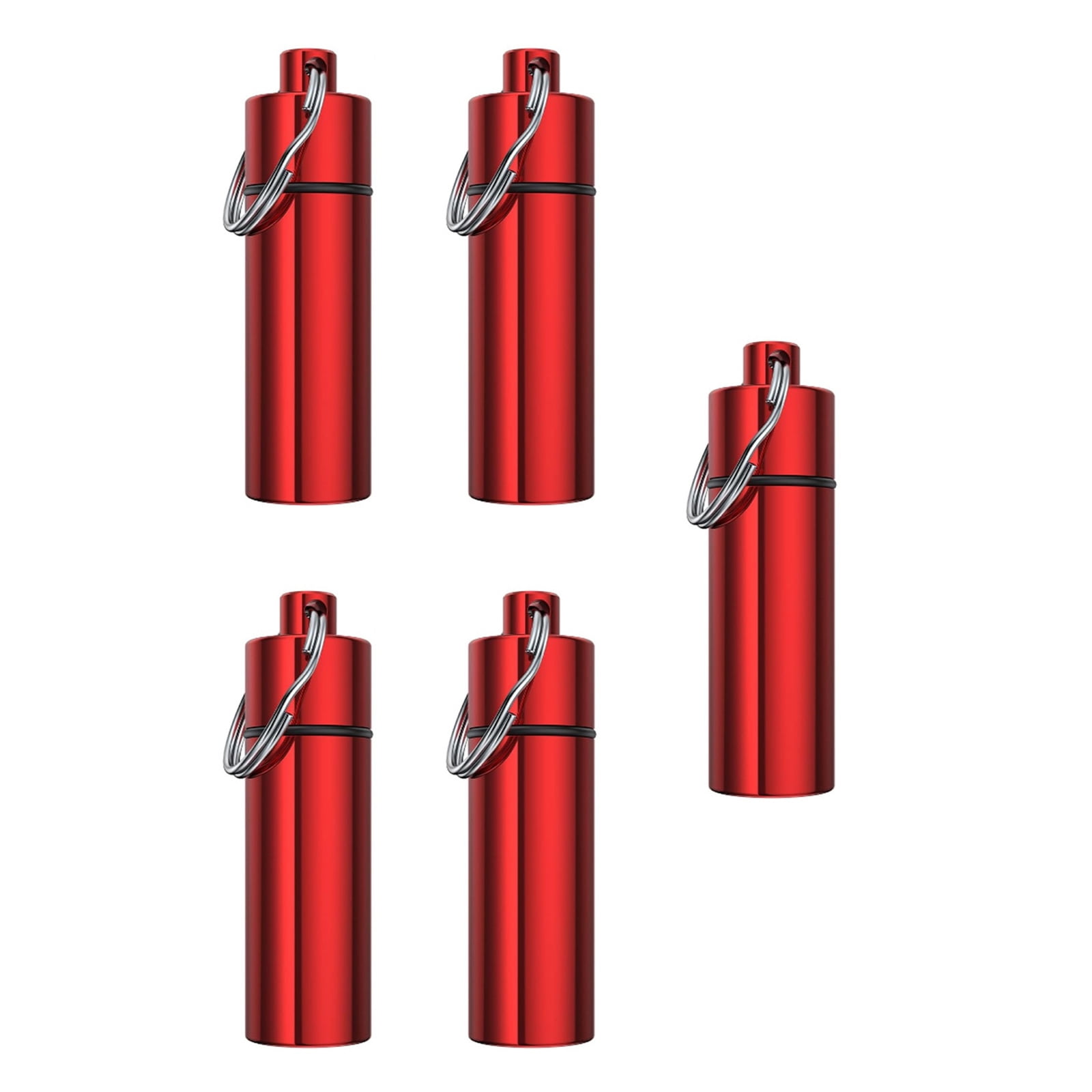 Aluminum Pills Case Waterproof Keychain Storage Container Waterproof ...