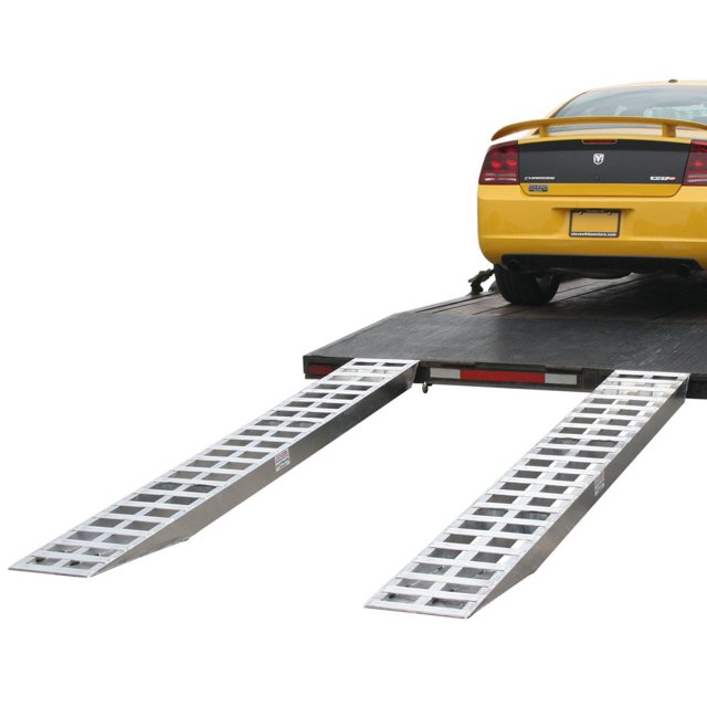 Aluminum Pin-On End Car Trailer Ramps - 5,000 lb per axle Capacity ...