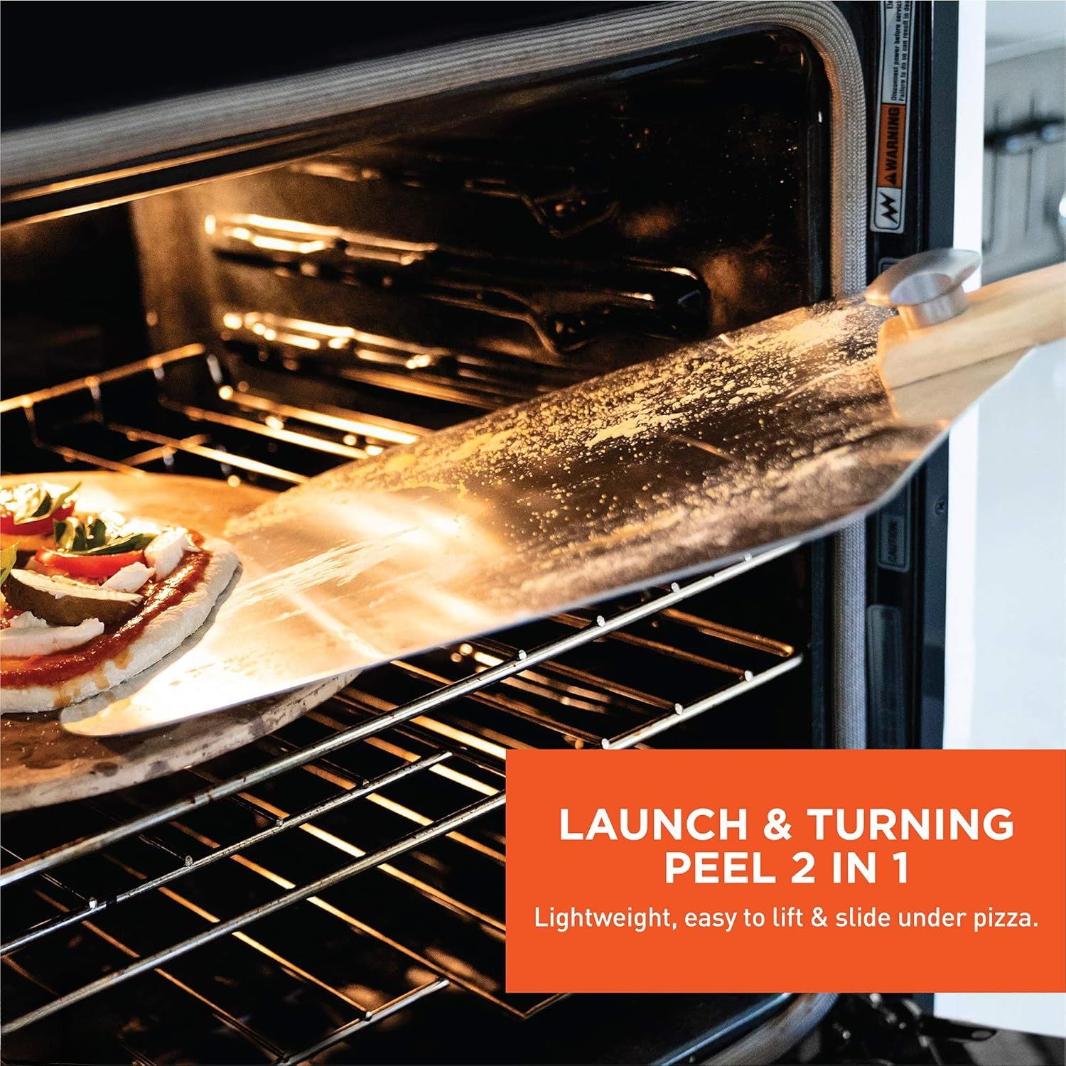 Aluminum Pizza Peel Metal - 12 x 14 Inch. Pizza Spatula for Oven with ...