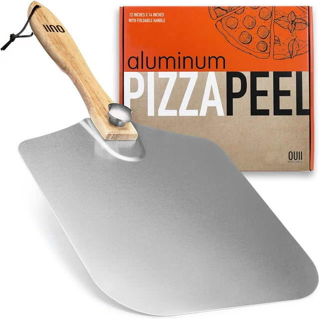 Aluminum Pizza Peel Metal - 12 x 14 Inch. Pizza Spatula for Oven with ...