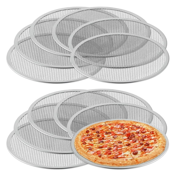 Aluminum Pizza Screens | Commercial Grade Pizza Trays for Home Cooking ...