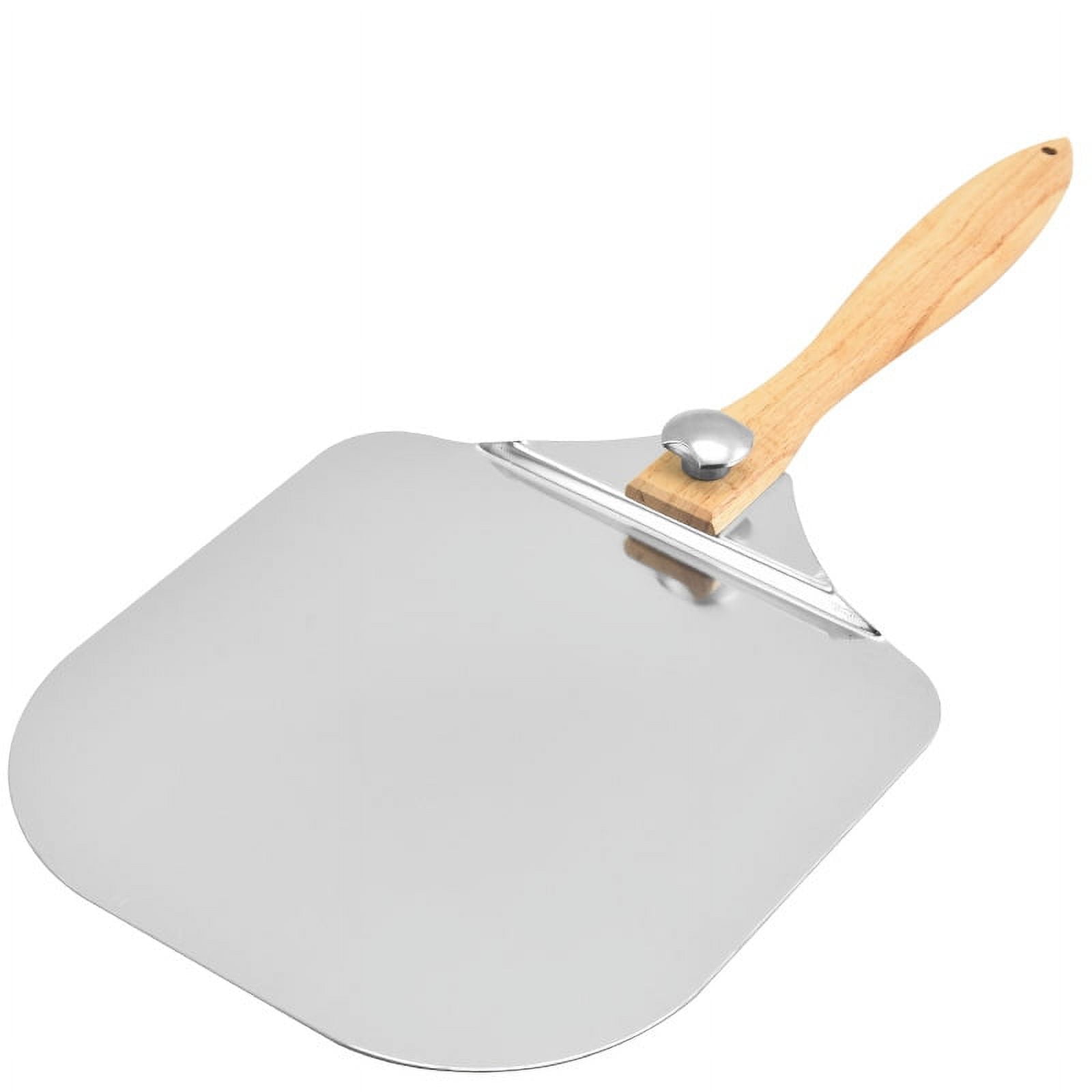 Aluminum Pizza Spatula Pizza Shovel Cake Lifter Wood Handle Baking ...