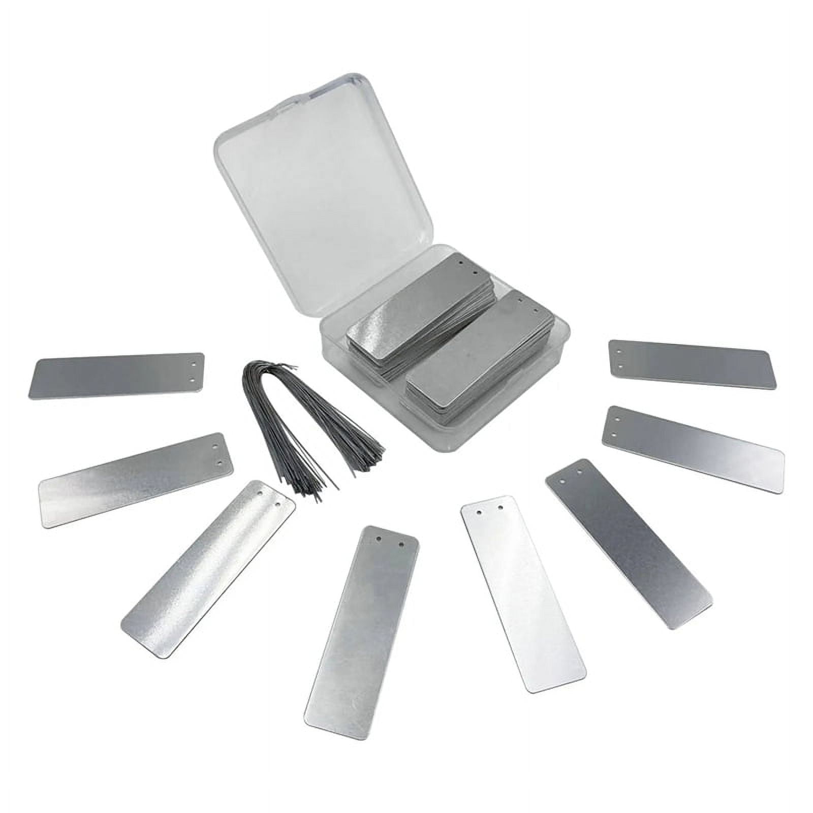 Aluminum Plant Tags Double-Sided Write on Metal Foil Tags Metal Plant ...