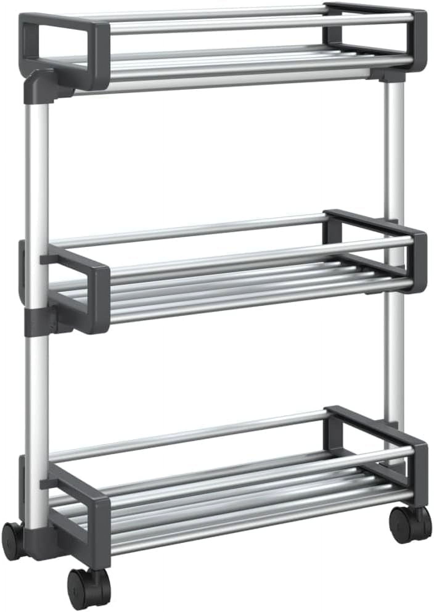 Aluminum and Plastic Storage Trolley - Versatile Utility Cart with ...