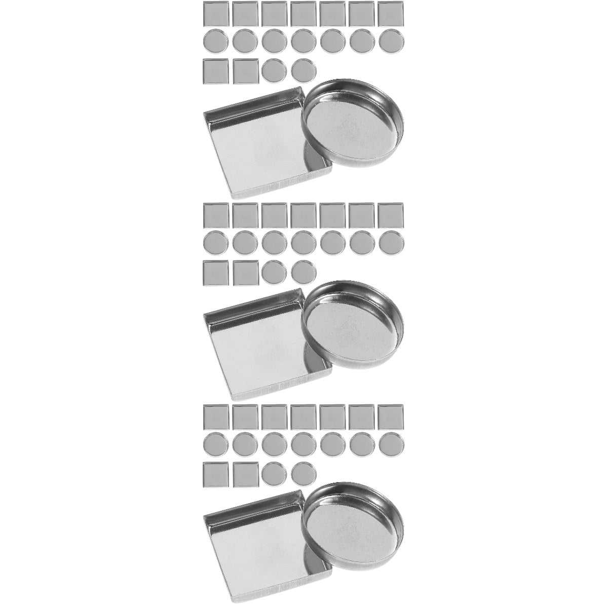 Aluminum Plate Eyeshadow Palette Cosmetic Round Palettes Empty Metal ...