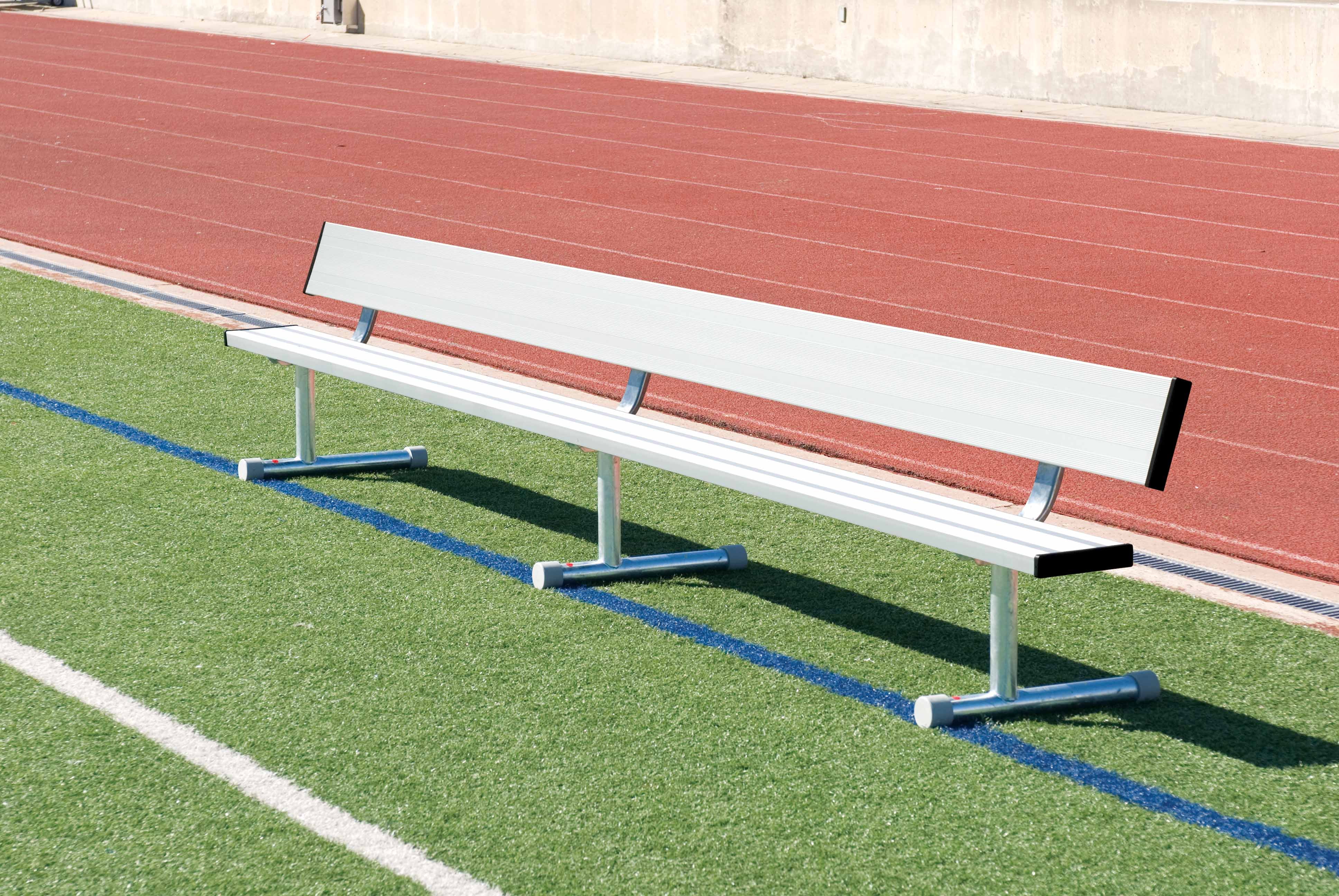 Aluminum Players Bench, Portable 15' with Backrest - Walmart.com