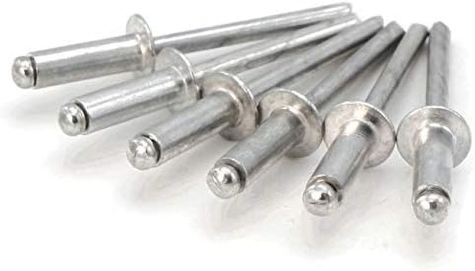 Aluminum Pop Rivets 3/16#6 Blind Rivets 6-4, 3/16" x 1/4 Grip (0.188-0. ...