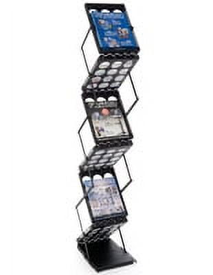 Aluminum Pop-Up Portable Literature Rack with 6 Pockets, Carrying Bag ...