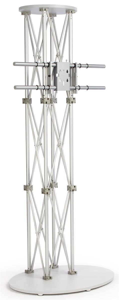 Aluminum Portable TV Stand for up to 60 inch Monitors - Silver ...