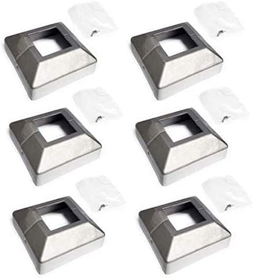 Aluminum Post Base Cover for 2" Post (Mill - Unpainted), Lot 6 Set of 2 ...