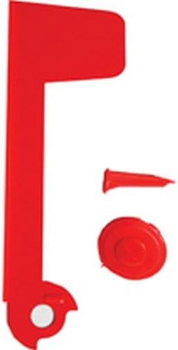 Aluminum Post Mounted Red Mailbox Flag Replacement Kit 1 in. H x 5 in ...