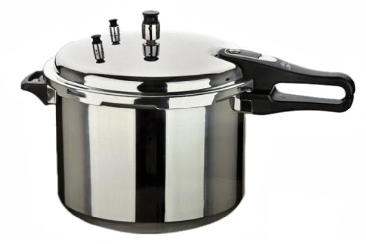 Aluminum Pressure Cooker 70% Faster UL Approved 9-Liter Large W/Extra ...