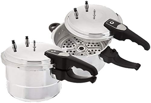 Aluminum Pressure Cooker with Steamer (11 Liter) - Walmart.com