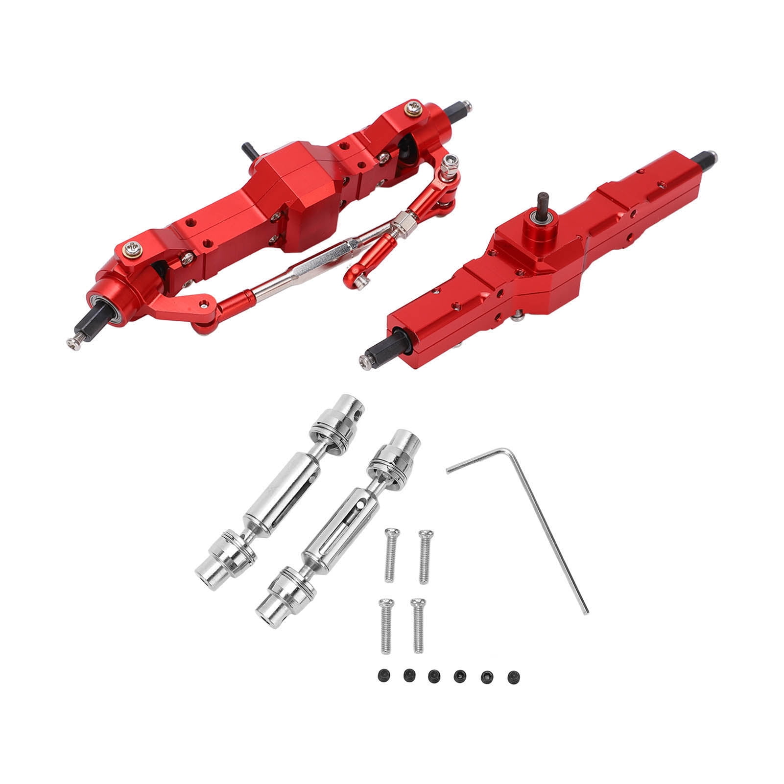 Aluminum RC Front Rear Drive Axle Kit for WPL C14 C24 - Walmart.com
