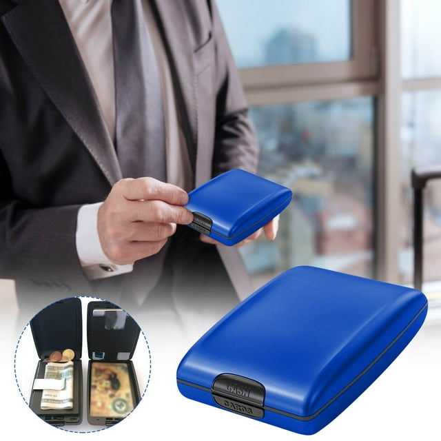 Aluminum RFID Blocking Card Holder - Slim Anti-Theft Wallet for 6 ...