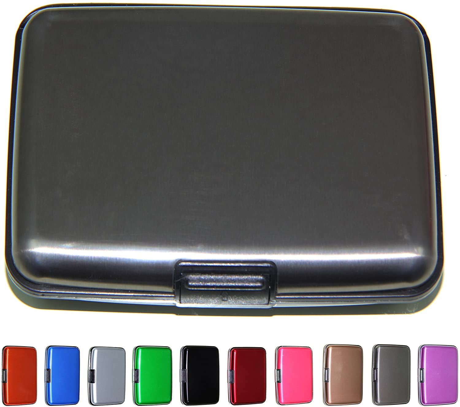 E-Onsale Aluminum RFID Blocking Credit Card Holder, Slim Metal Wallet ...