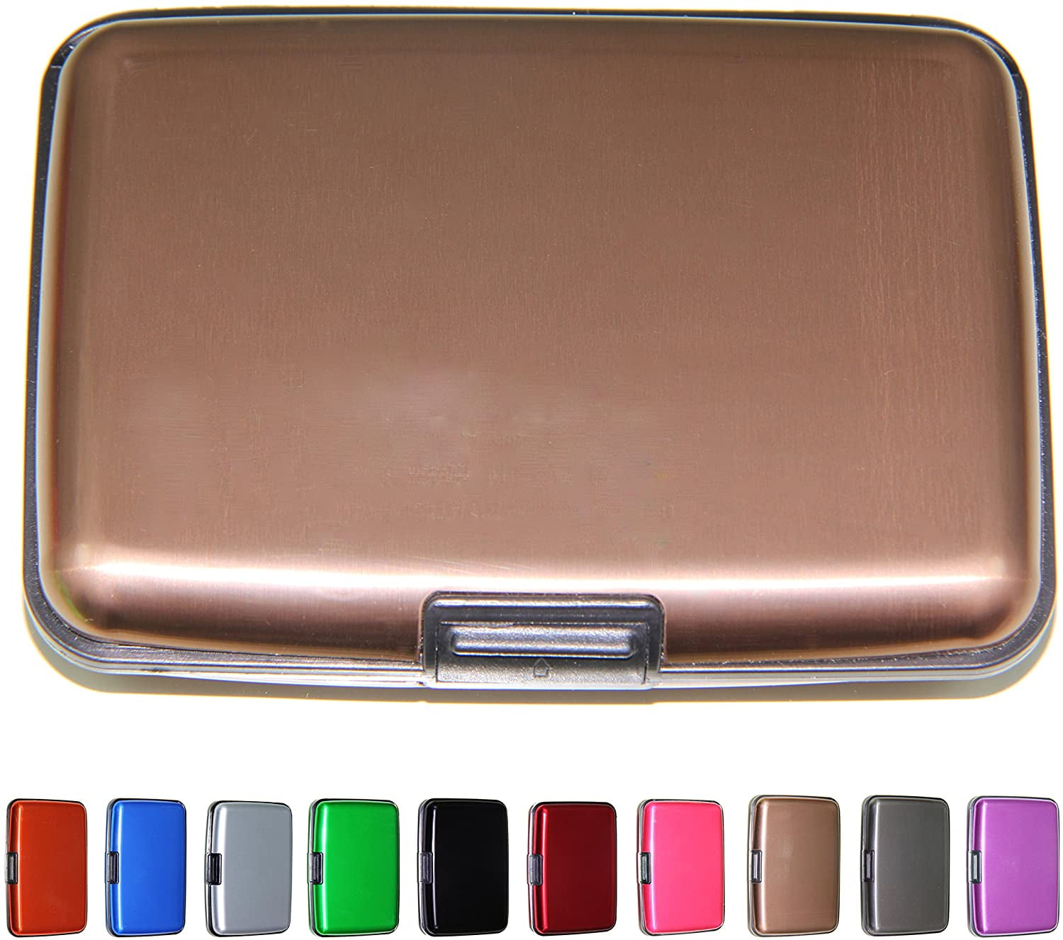 Aluminum RFID Blocking Credit Card Holder - Stylish Travel Wallet ...