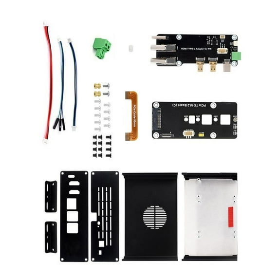 Aluminum RPi 5 Housing PCIE Expansion Board Multiple Function Support ...
