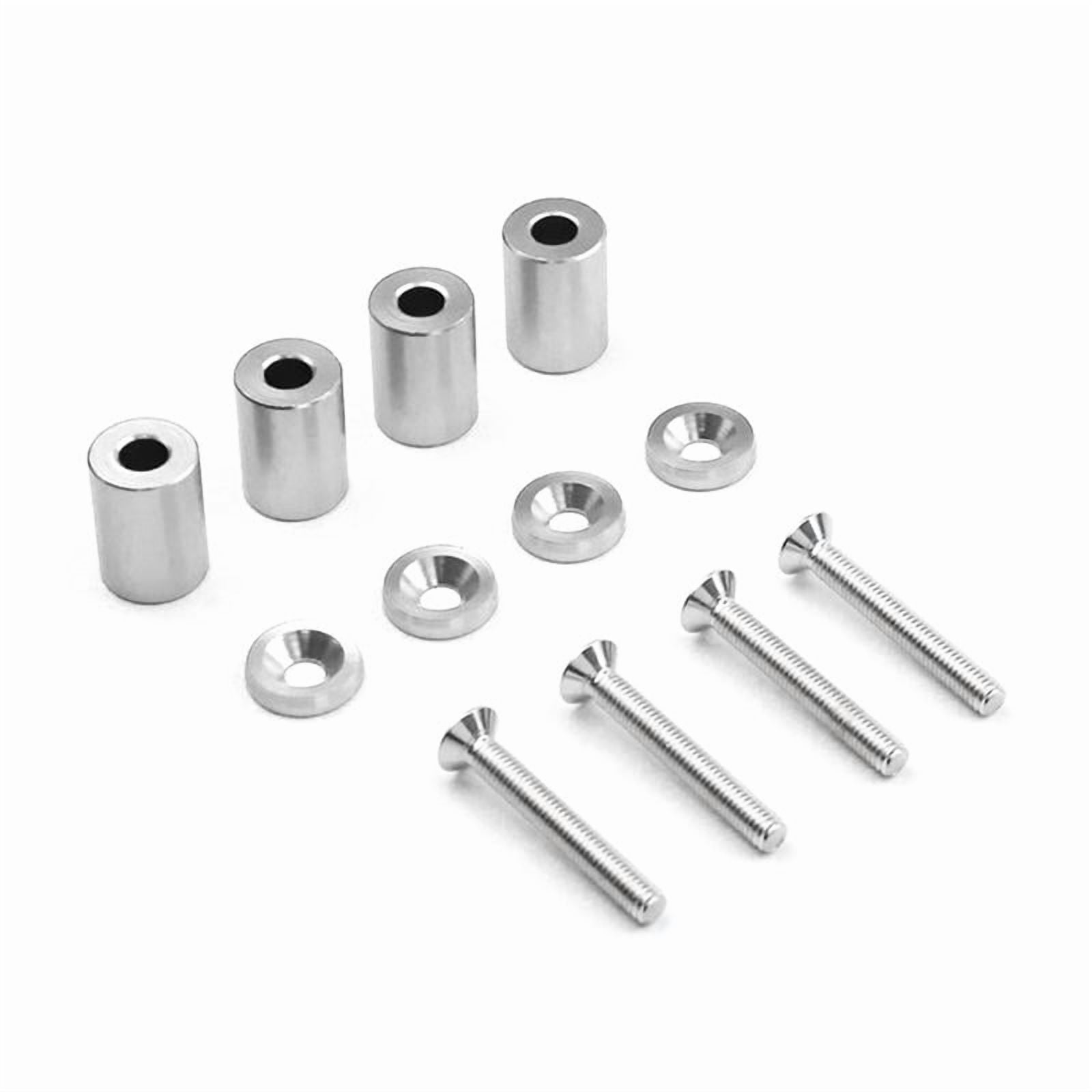 Aluminum Racing Car Hood Vent Spacer Riser Kits M6x45mm Bolt Universal ...
