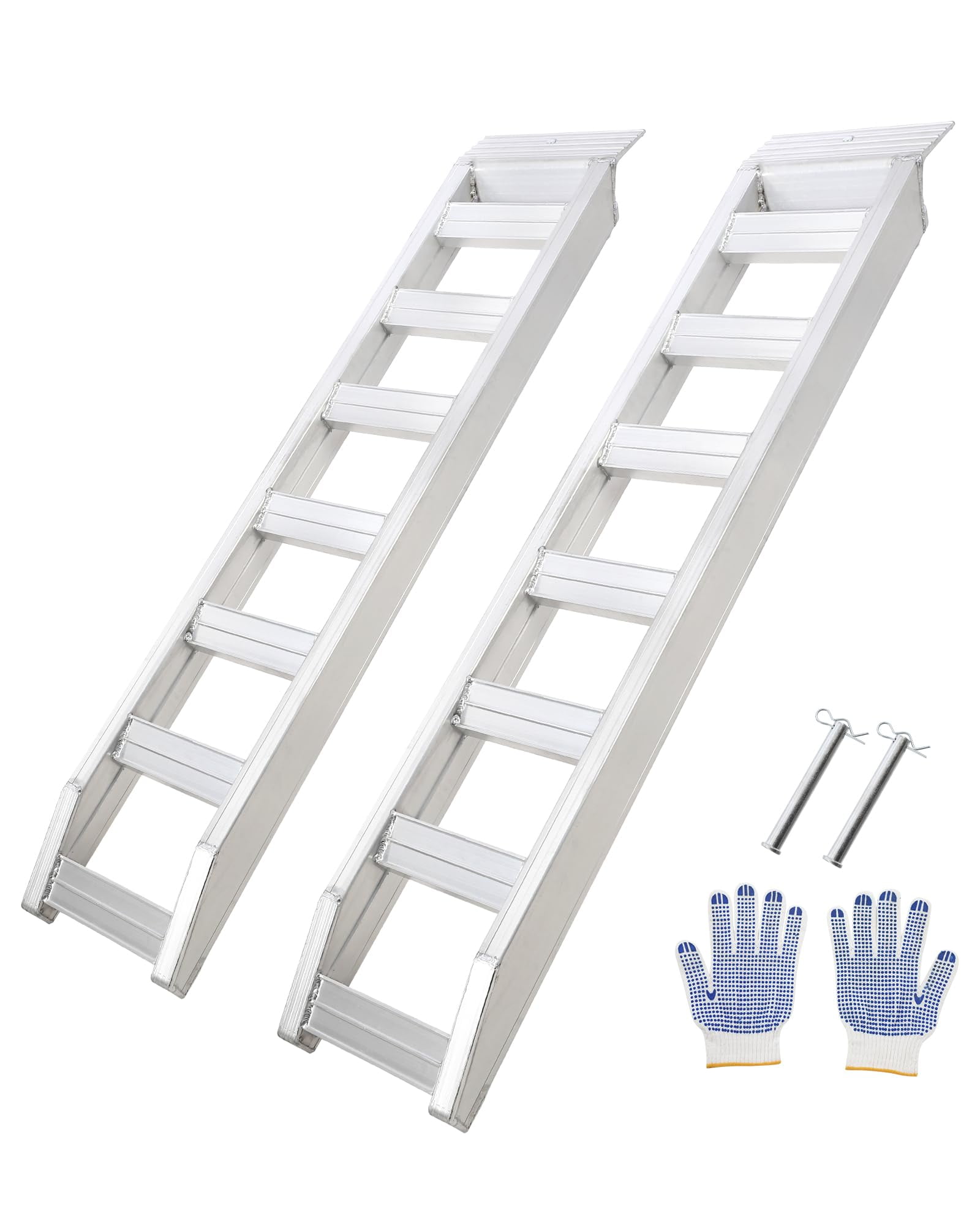 Aluminum Ramps, 1 Pack, 8810 lbs Capacity, Heavy-Duty Ramps with Top ...