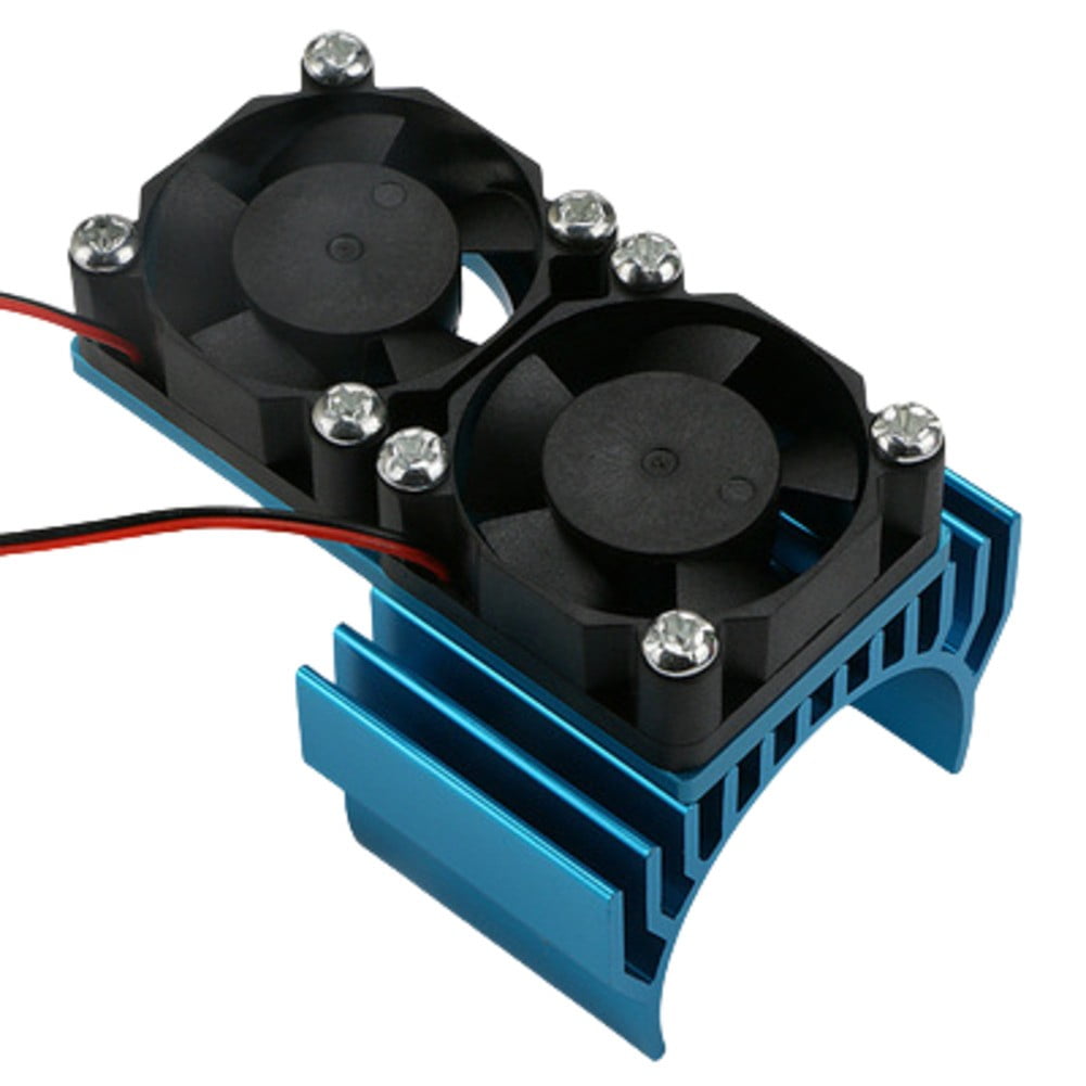 Aluminum Rc Motor Heat Sink With Twin Cooling Fans For Efficient ...