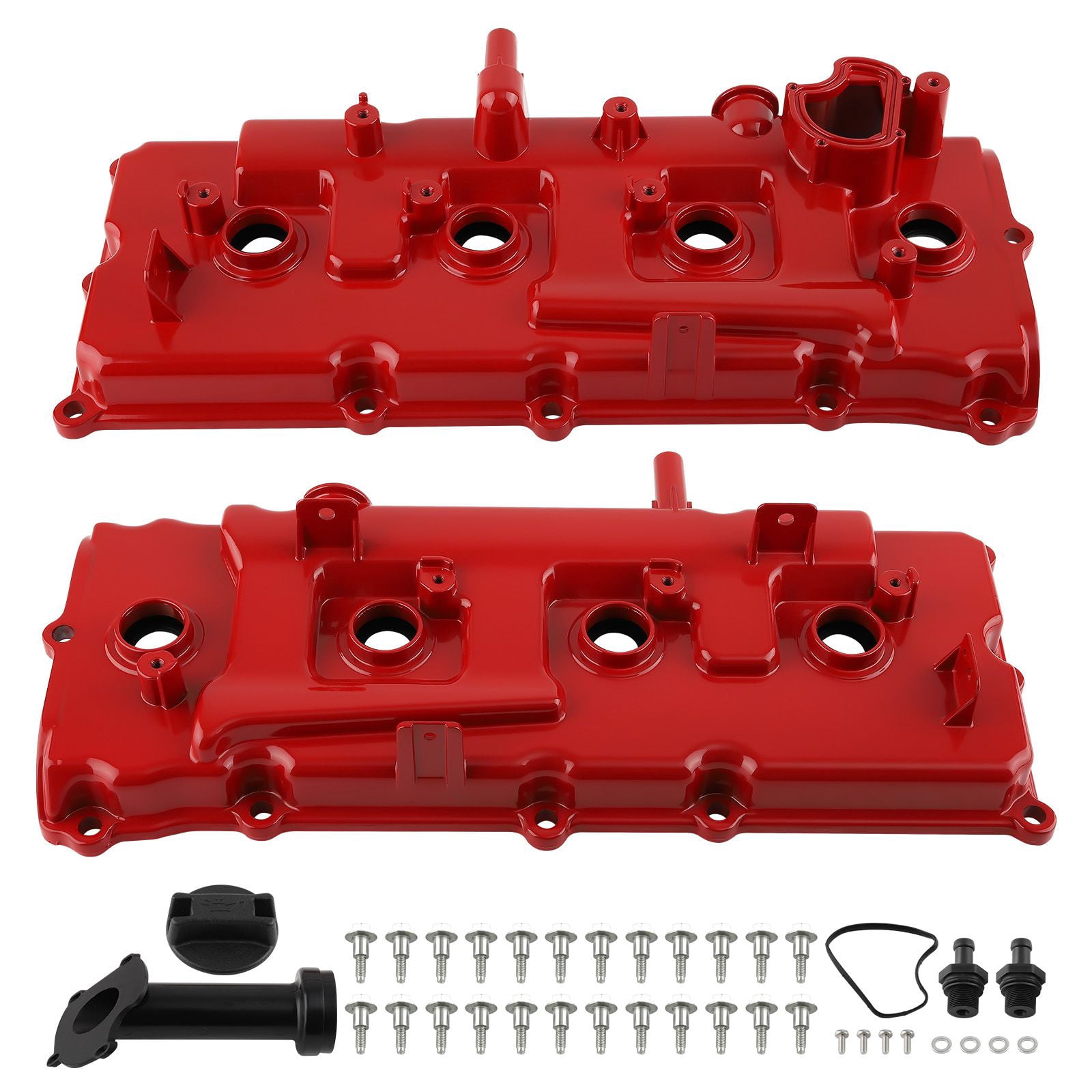 Aluminum Red Valve Cover Set for Nissan Armada/Titan/Pathfinder/QX56 5 ...