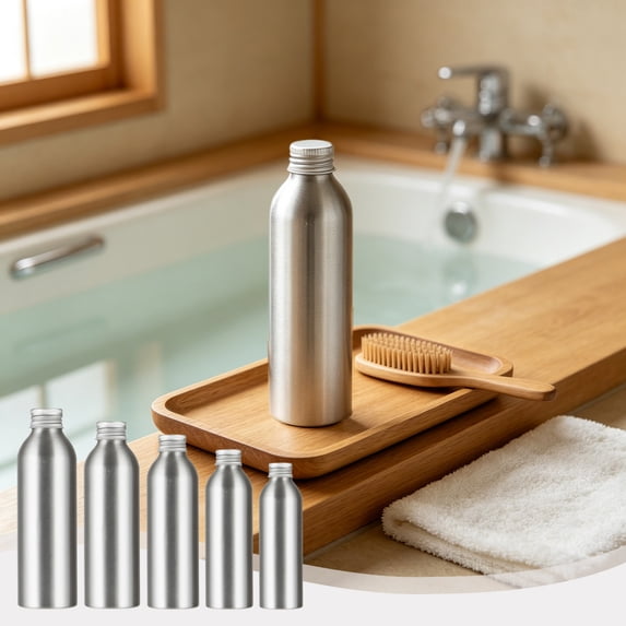 Aluminum Refillable Spray Bottle Leak Proof Travel Container • Metal ...