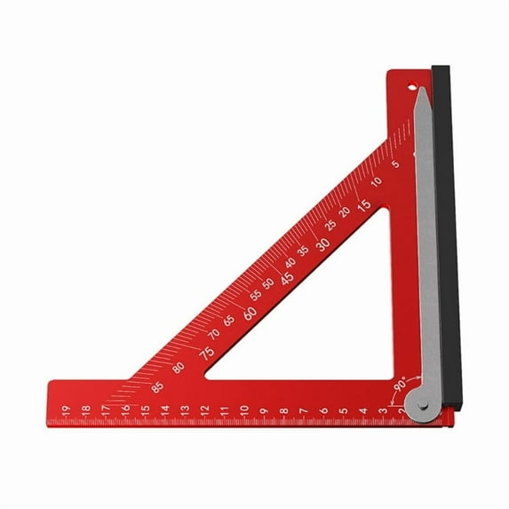 Aluminum Right Angled Ruler 90 Degree Layout Thickened Triangles Ruler ...