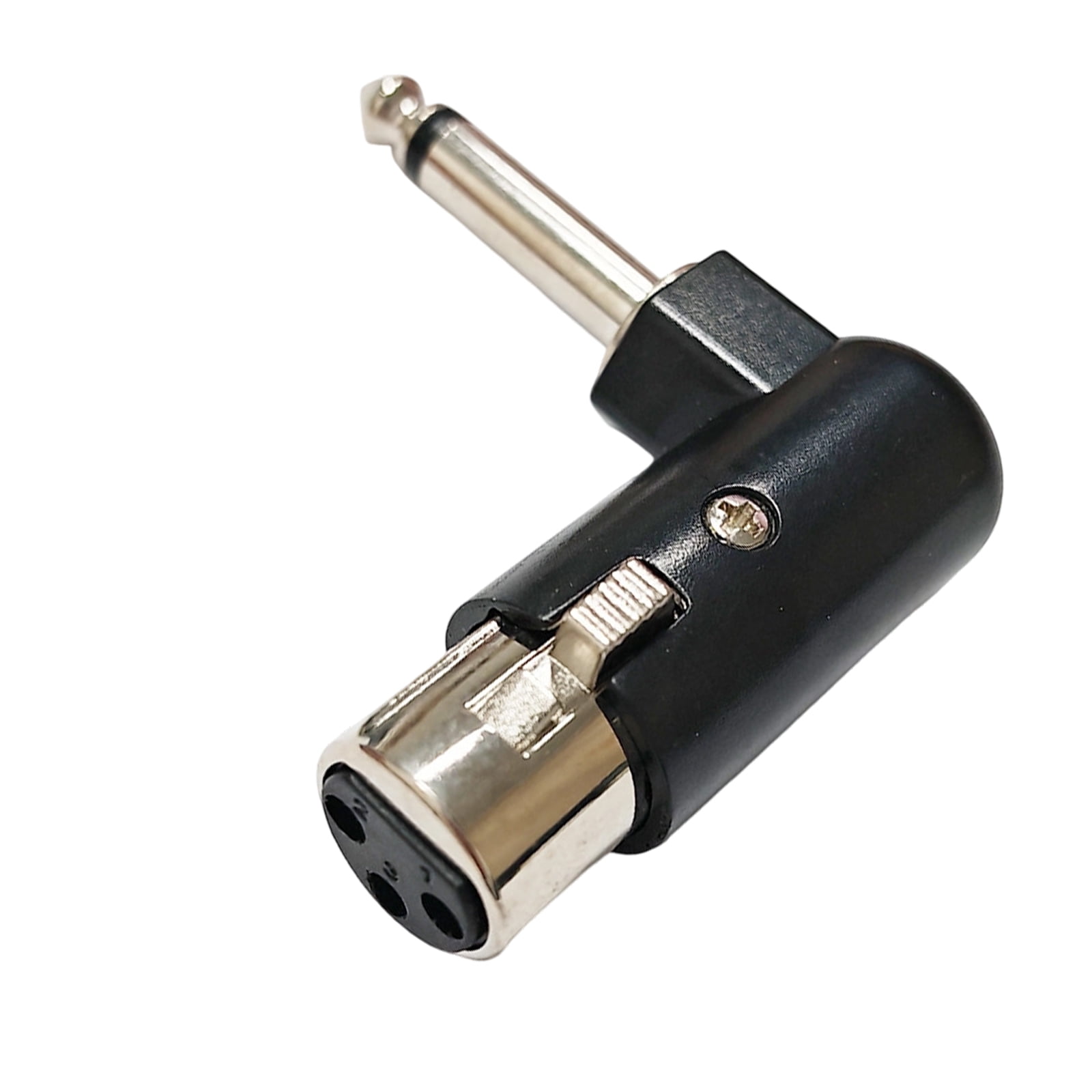 Aluminum Right Angles 6.35mm Port to XLR Female Adapter for Signals ...