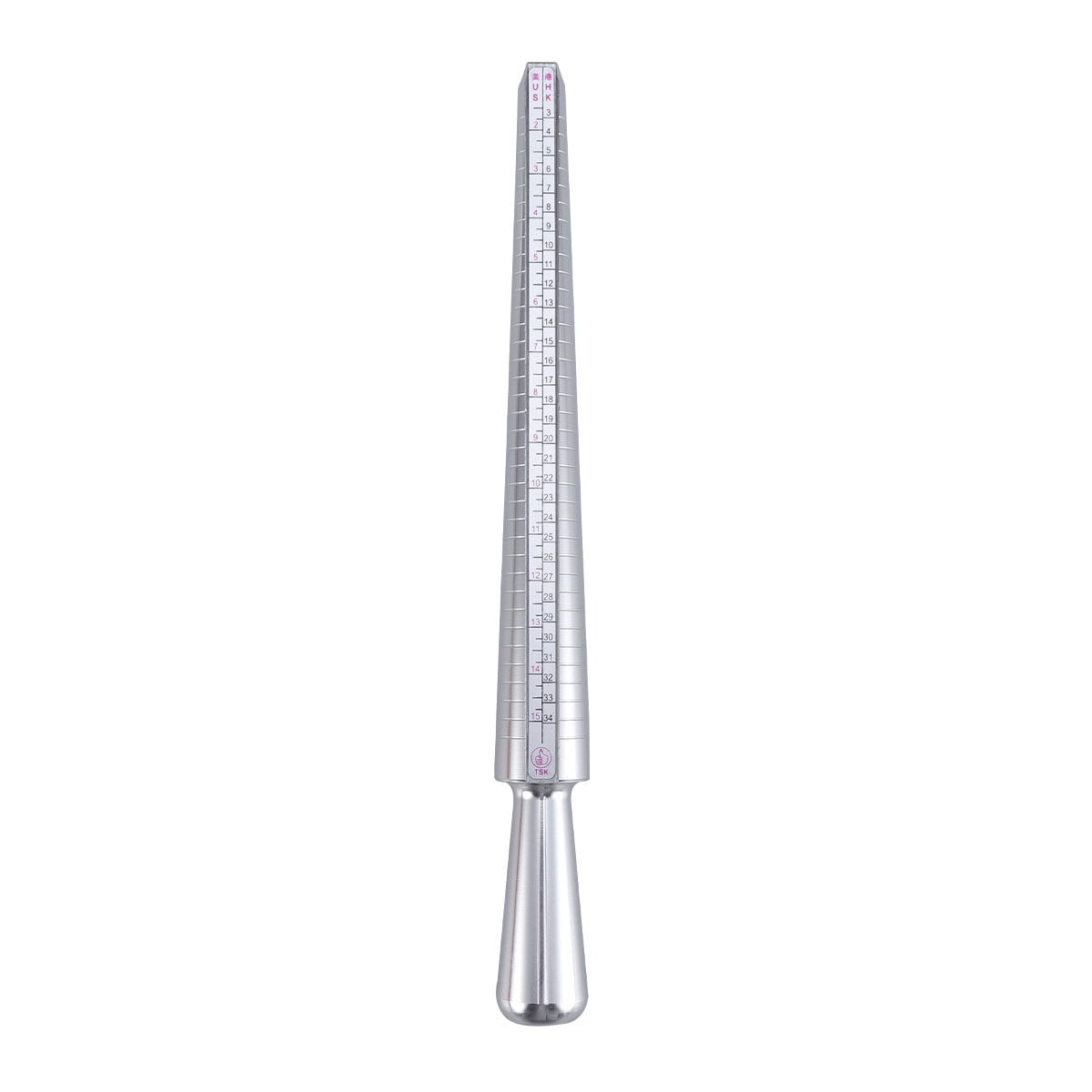 Aluminum Ring Stick / Ring Mandrel / Ring Gauge / Ring Sizer (Silver ...