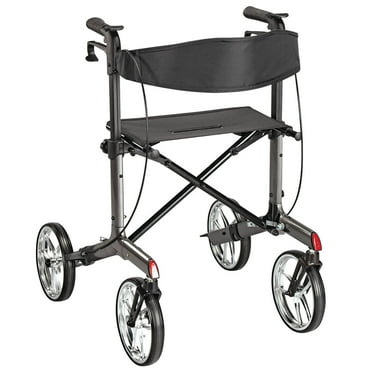 DMI Ultra Lightweight Rollator, Titanium, Aluminum, Adjustable ...