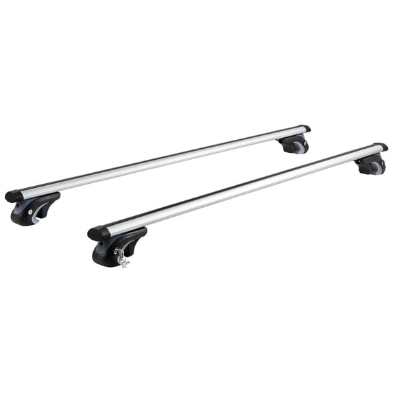 Aluminum Roof Rack Cross Bars 200 lbs Load Capacity Adjustable with ...