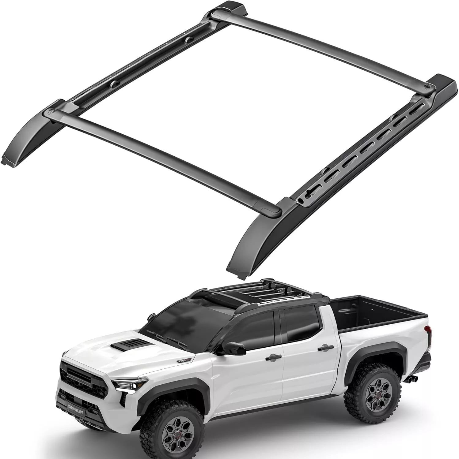 Aluminum Roof Rack For Toyota Tacoma 2024-New 2x Cross Bar + 2x Side ...