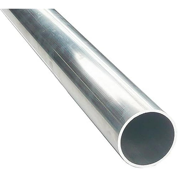 Aluminum Round Tube 2" x 1.65" x 17.72" Long, 1Pcs 50mm x 42mm x 450mm ...