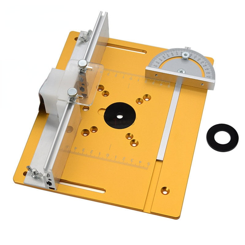Aluminum Router Table Insert Plate Miter Gauge for Woodworking Benches ...