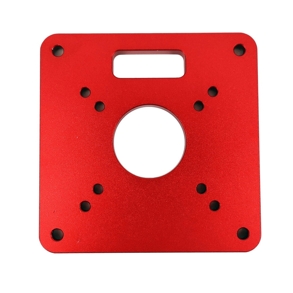 Aluminum Router Table Insert Plate Red Universal Trimming Machine Flip ...