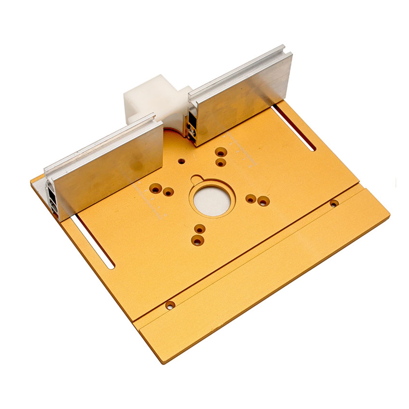 Aluminum Router Table Insert Plate W/Miter Gauge For Woodworking ...