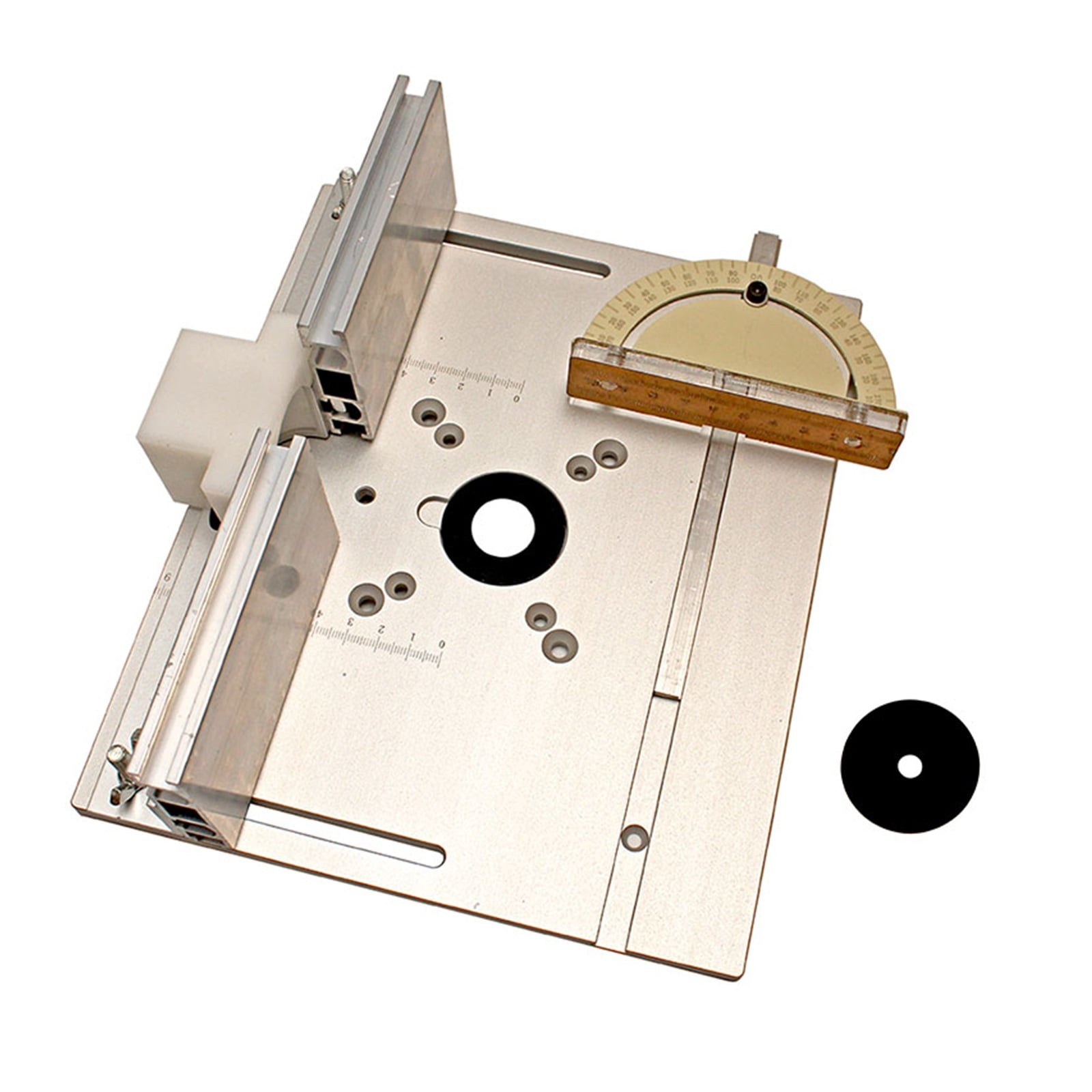 Aluminum Router Table Insert Plate W/Miter Gauge For Woodworking ...