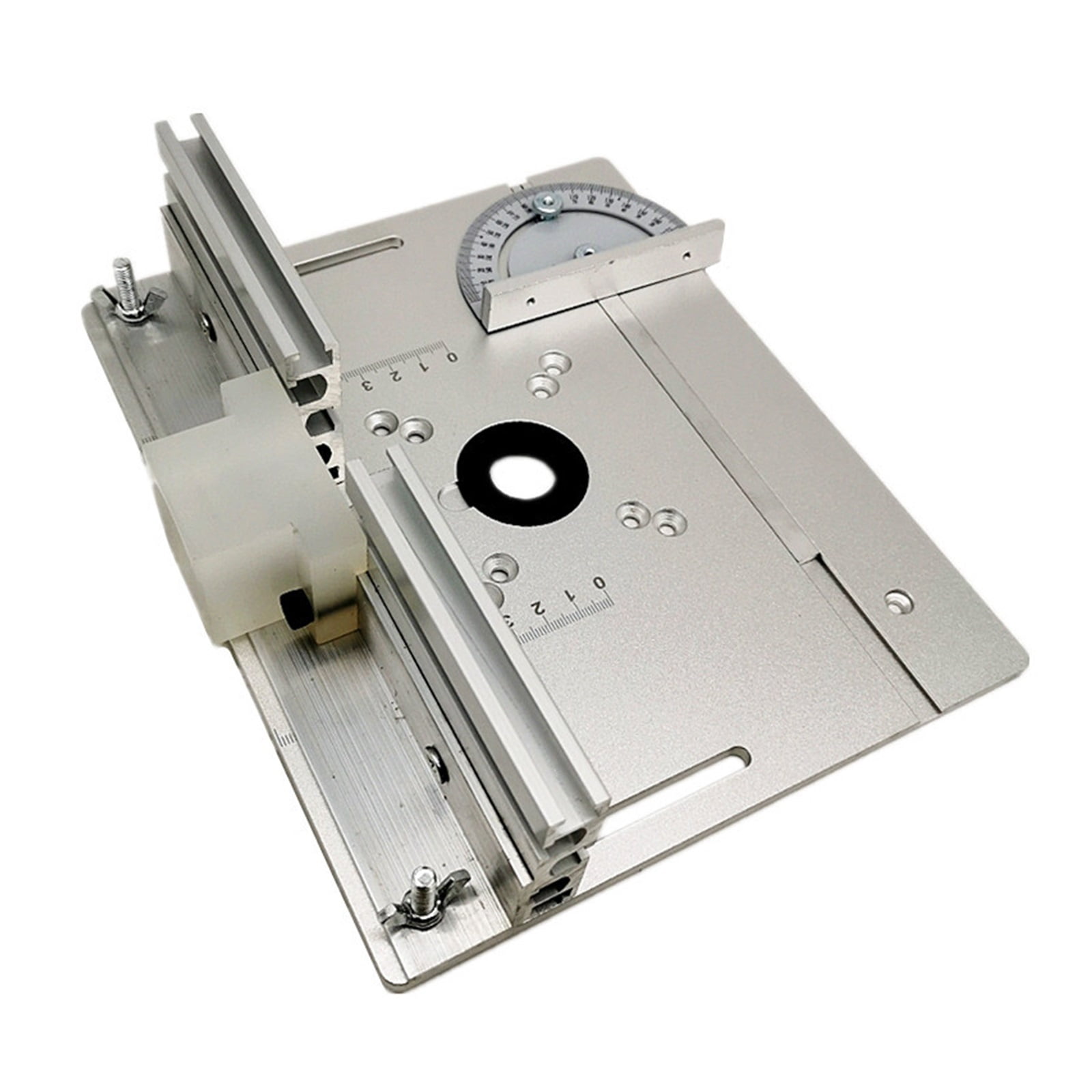 Aluminum Router Table Insert Plate W/ Miter Gauge for Woodworking ...