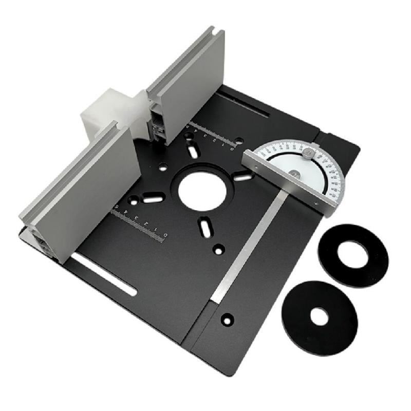 Aluminum Router Table Insert Plate with Miter Gauge Guide for Wood ...
