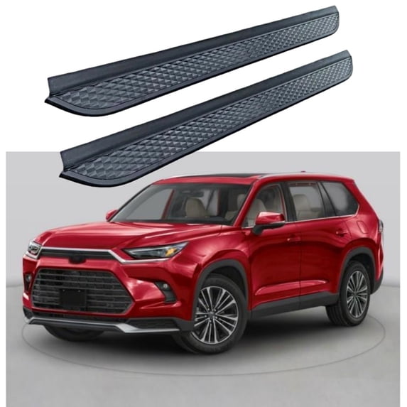 Aluminum Running Boards Fixed Nerf Bars Side Steps with Brackets ...
