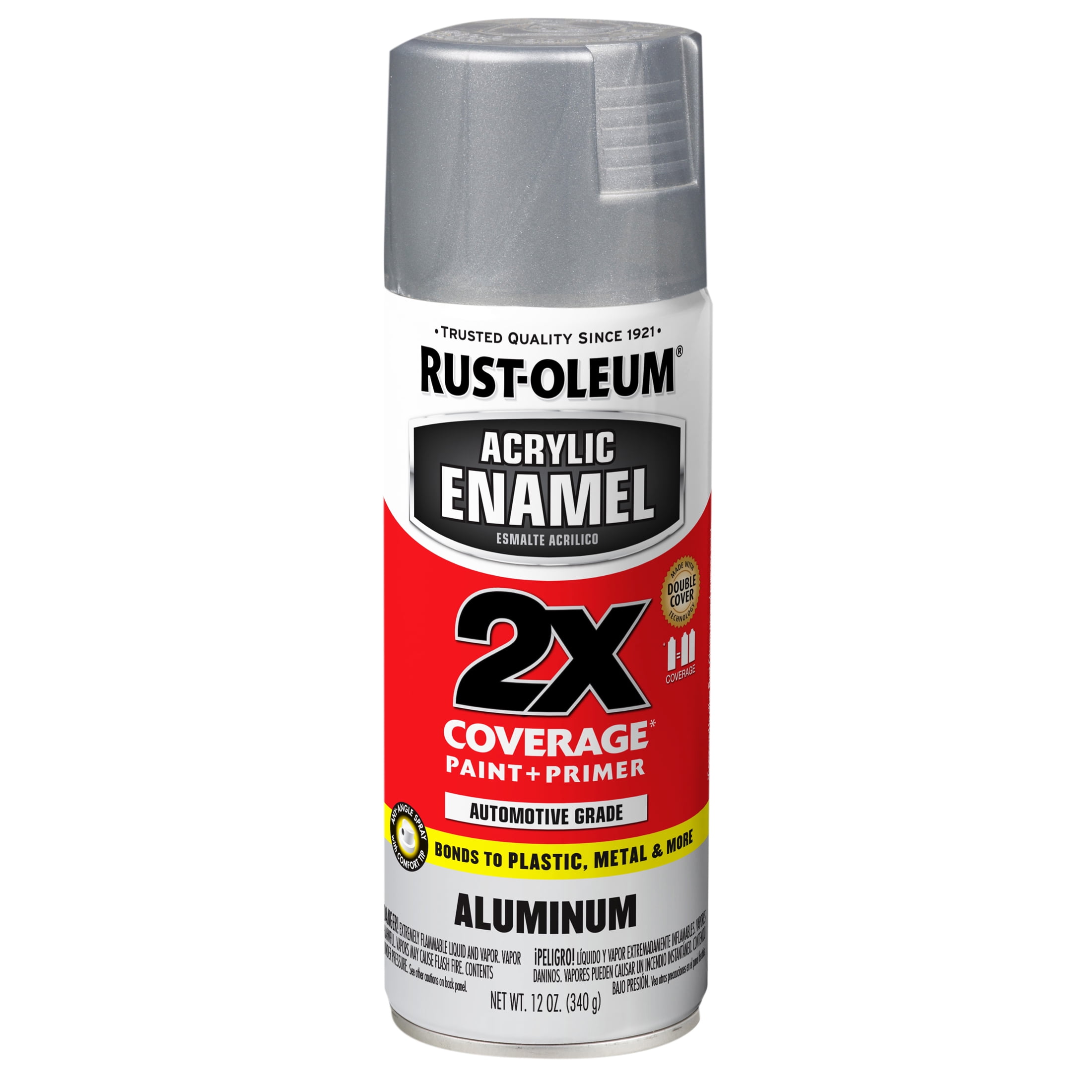 6 Pack, Aluminum, Rust-Oleum Automotive Satin Acrylic Enamel 2X Spray ...