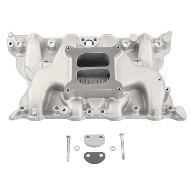 Aluminum Satin Intake Manifold for Small Block Ford Cleveland 351-2V ...