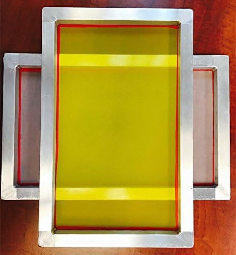 Aluminum Screen Printing Screens, Size 9'' x 20'' Pre-Stretched Silk ...