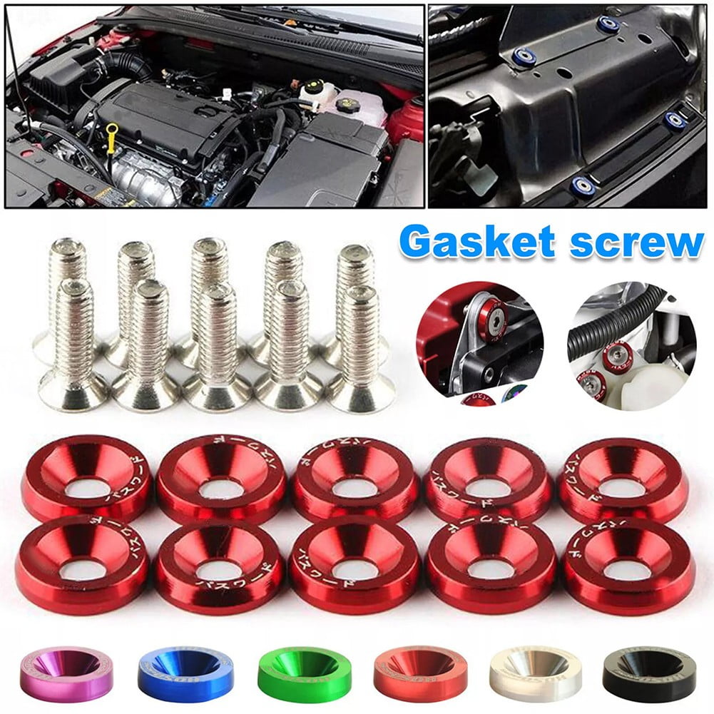Aluminum Screws Bumper Nut Car Repair Personalized Car Parts Under Hood ...