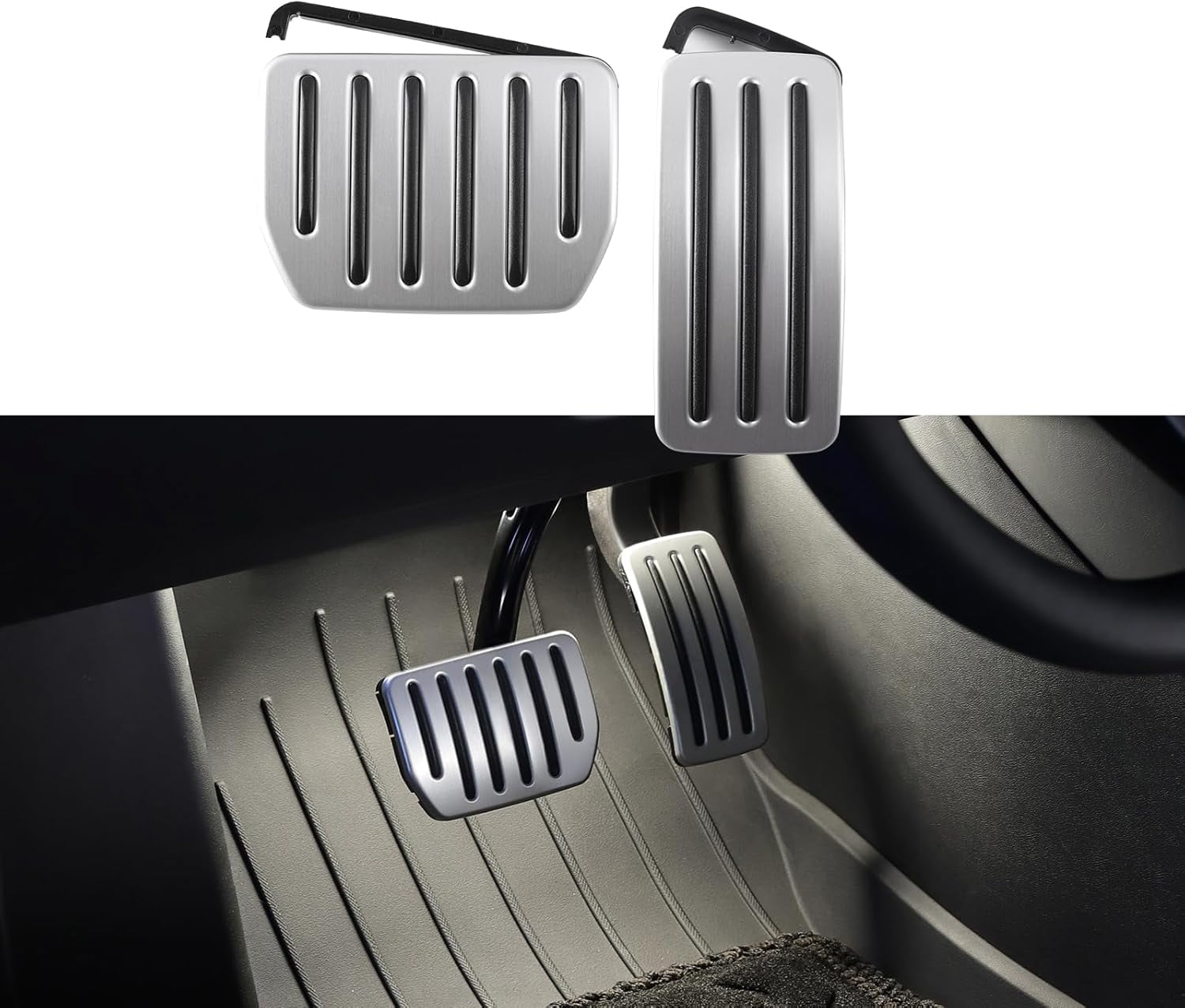 Aluminum Self-Flip Lock Performance Pedal Sets Accelerator Brake Pedals ...