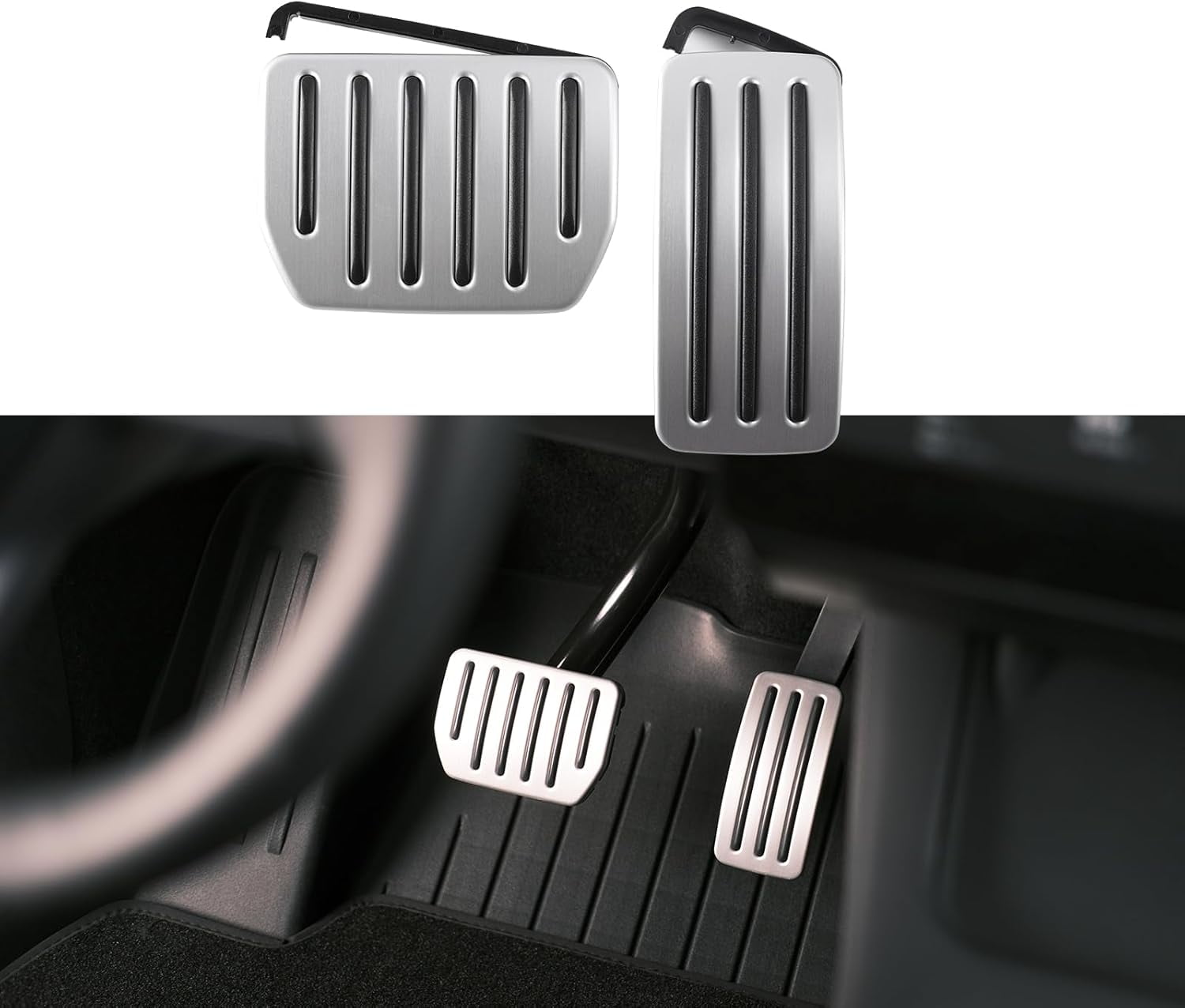 Aluminum Self-Flip Lock Performance Pedal Sets Accelerator Brake Pedals ...